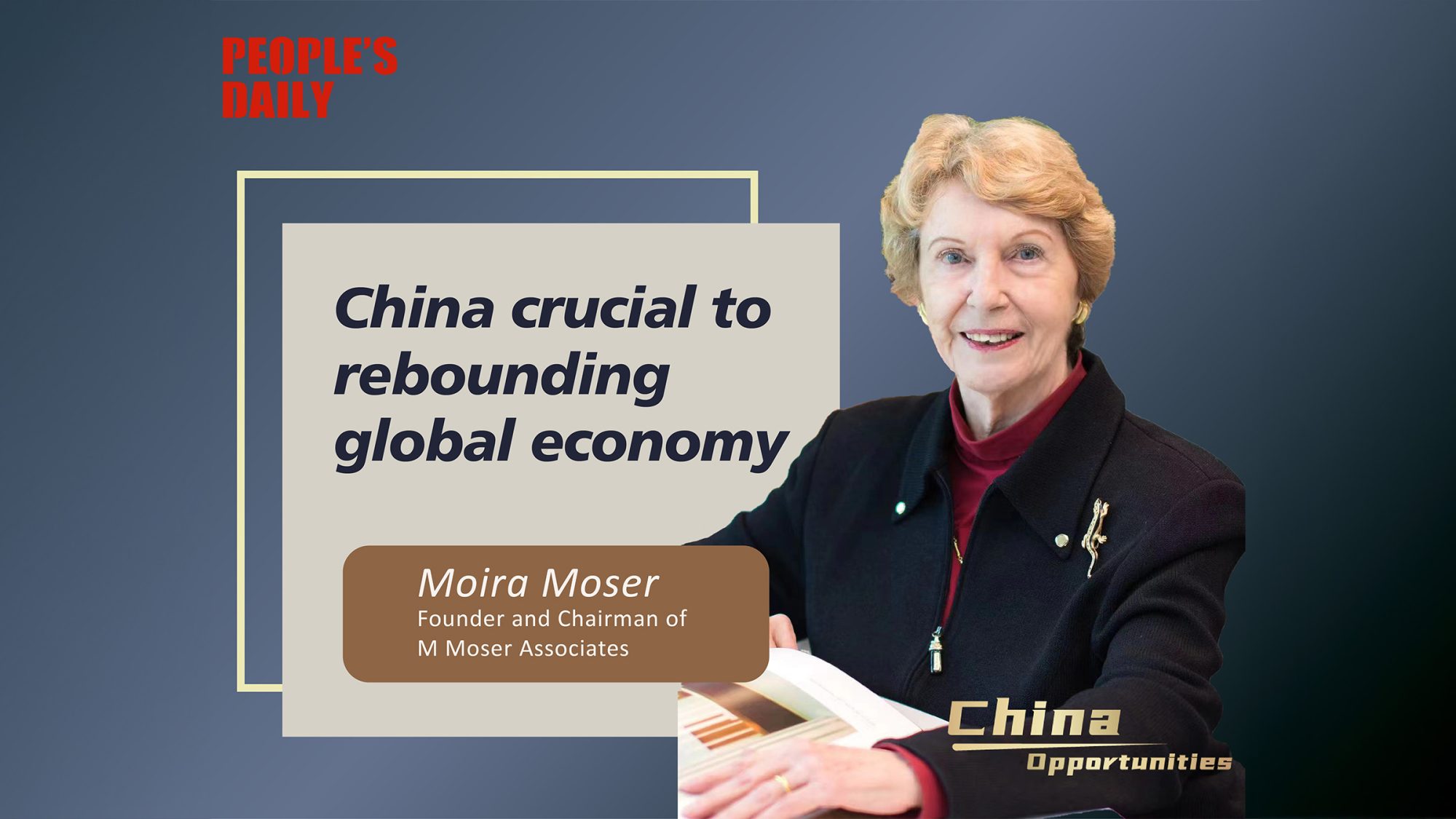 穆氏创始人Moira Moser荣幸受邀人民日报英文客户端采访 | M Moser Associates